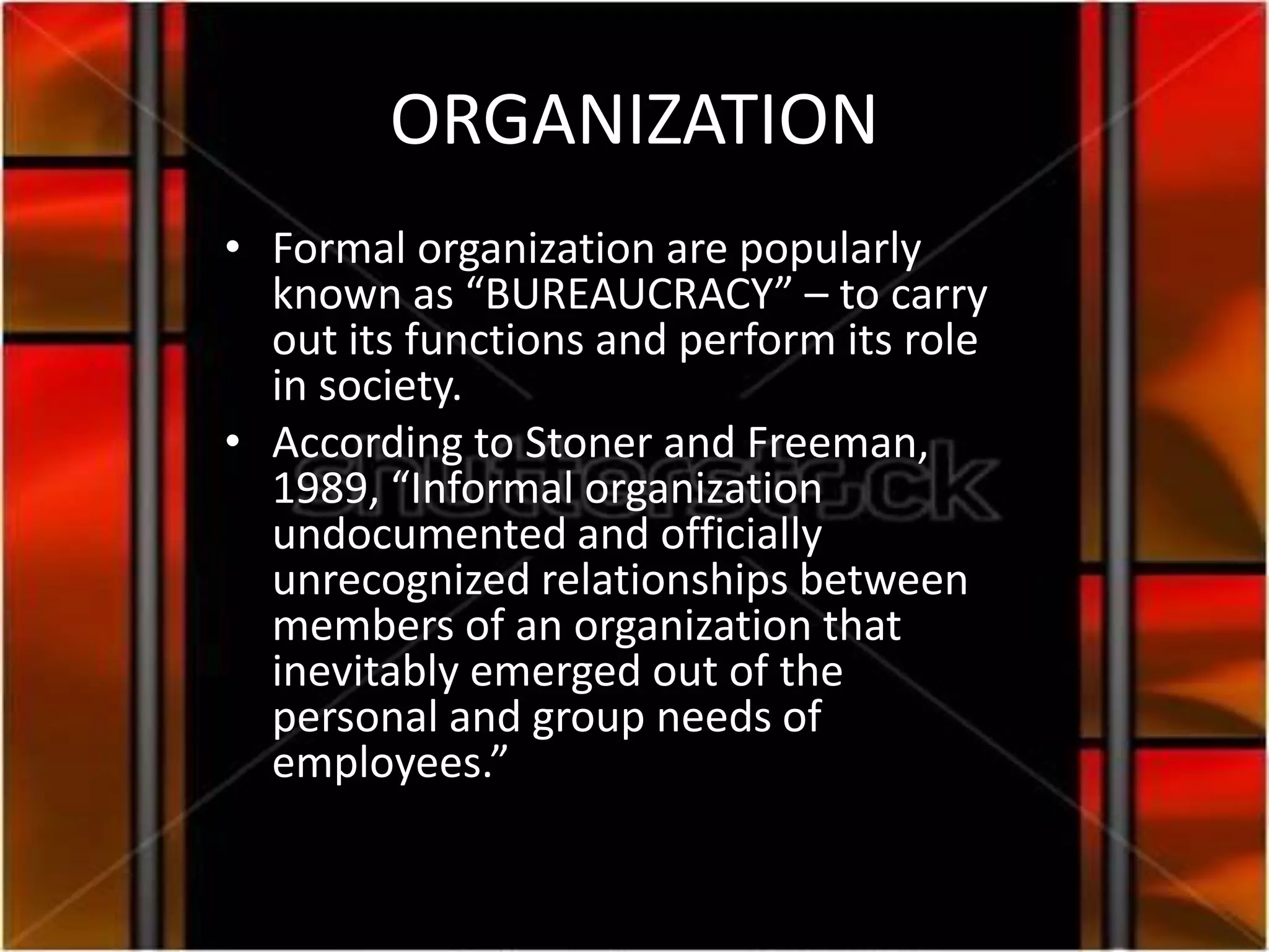 Organization and Management | PDF
