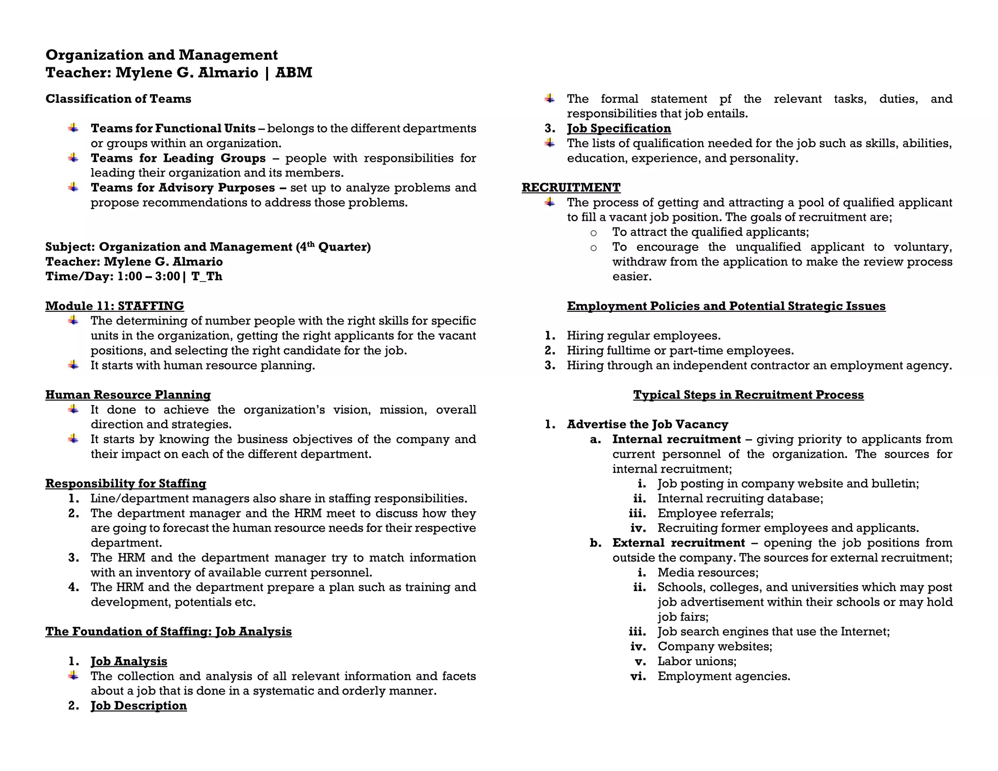 Organization and management | PDF