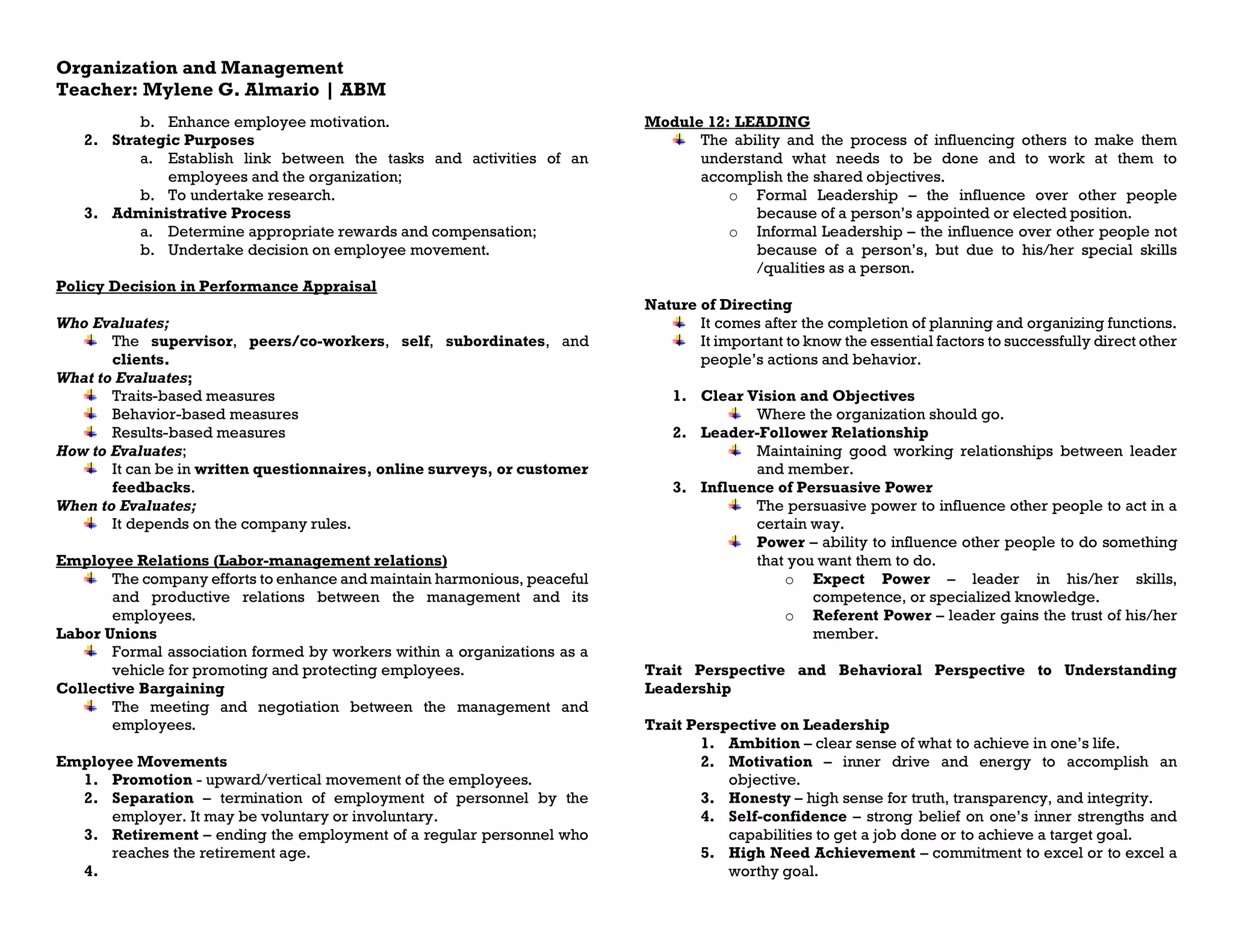 Organization and management | PDF