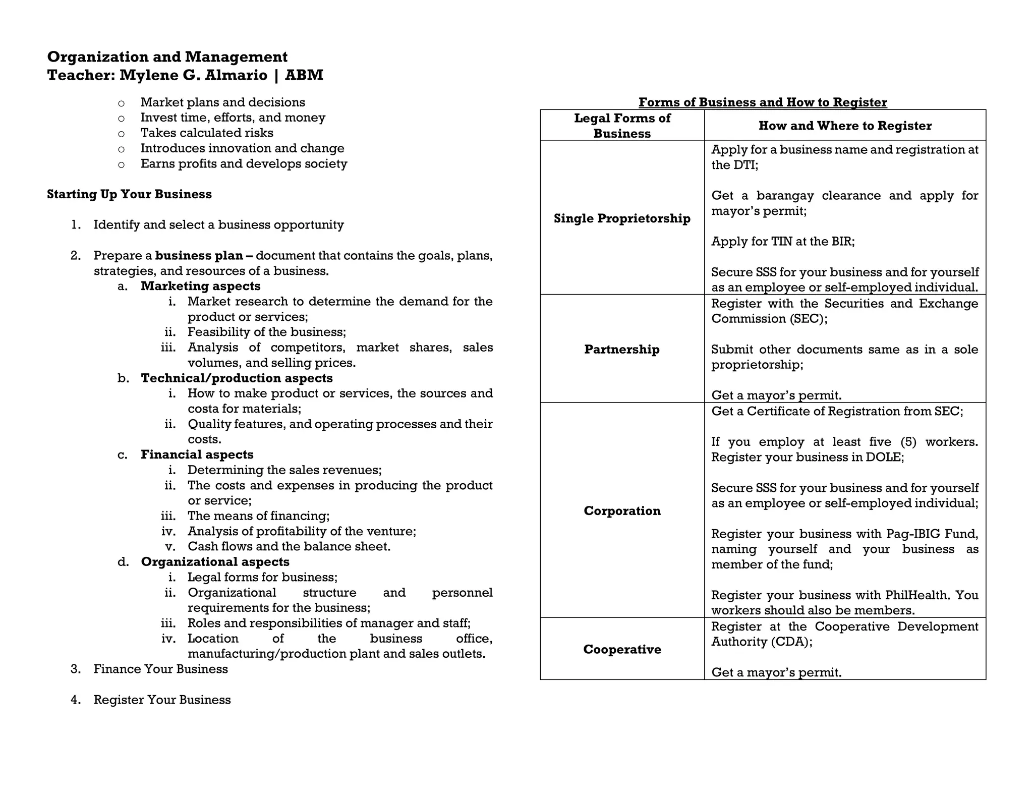 Organization and management | PDF
