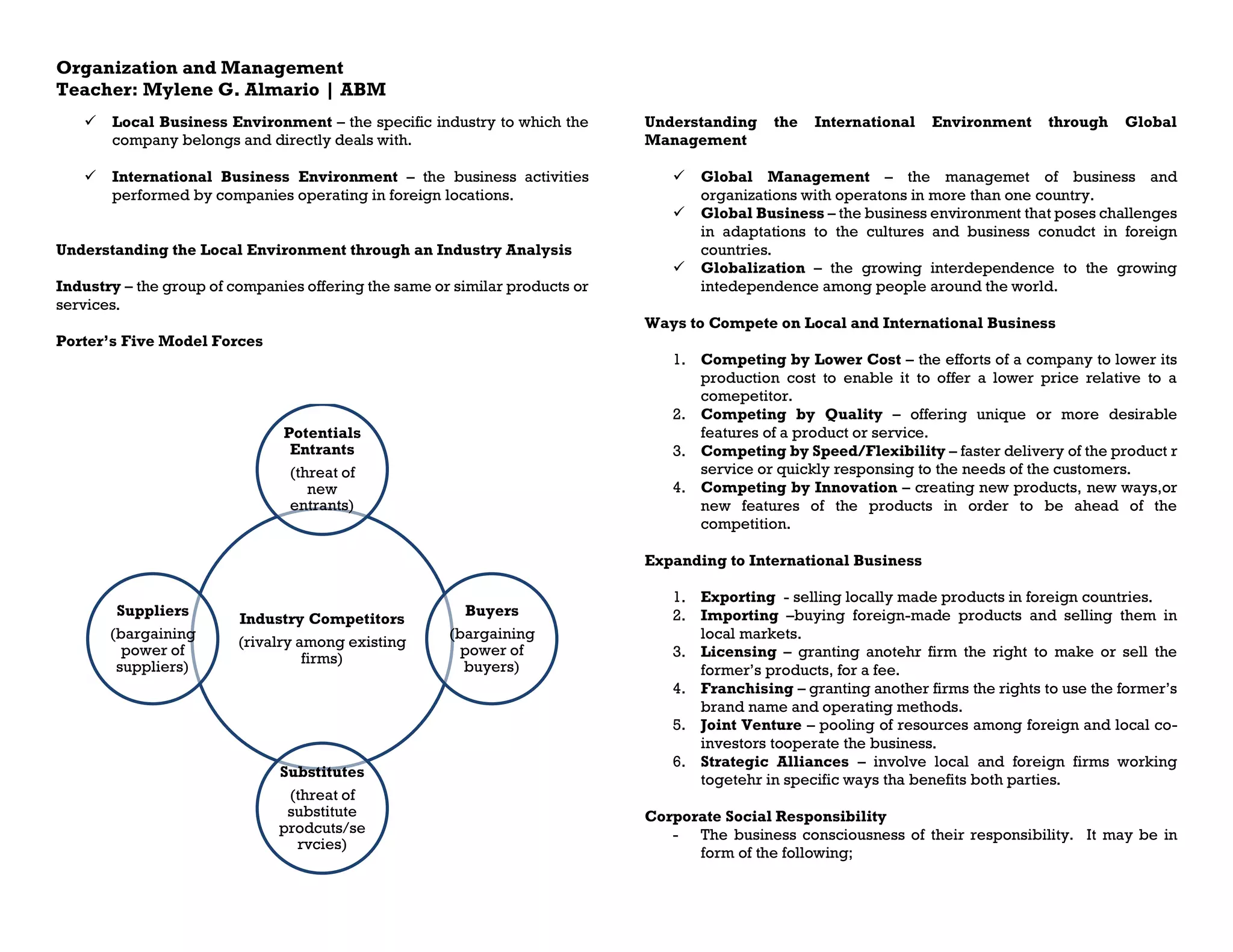 Organization and management | PDF