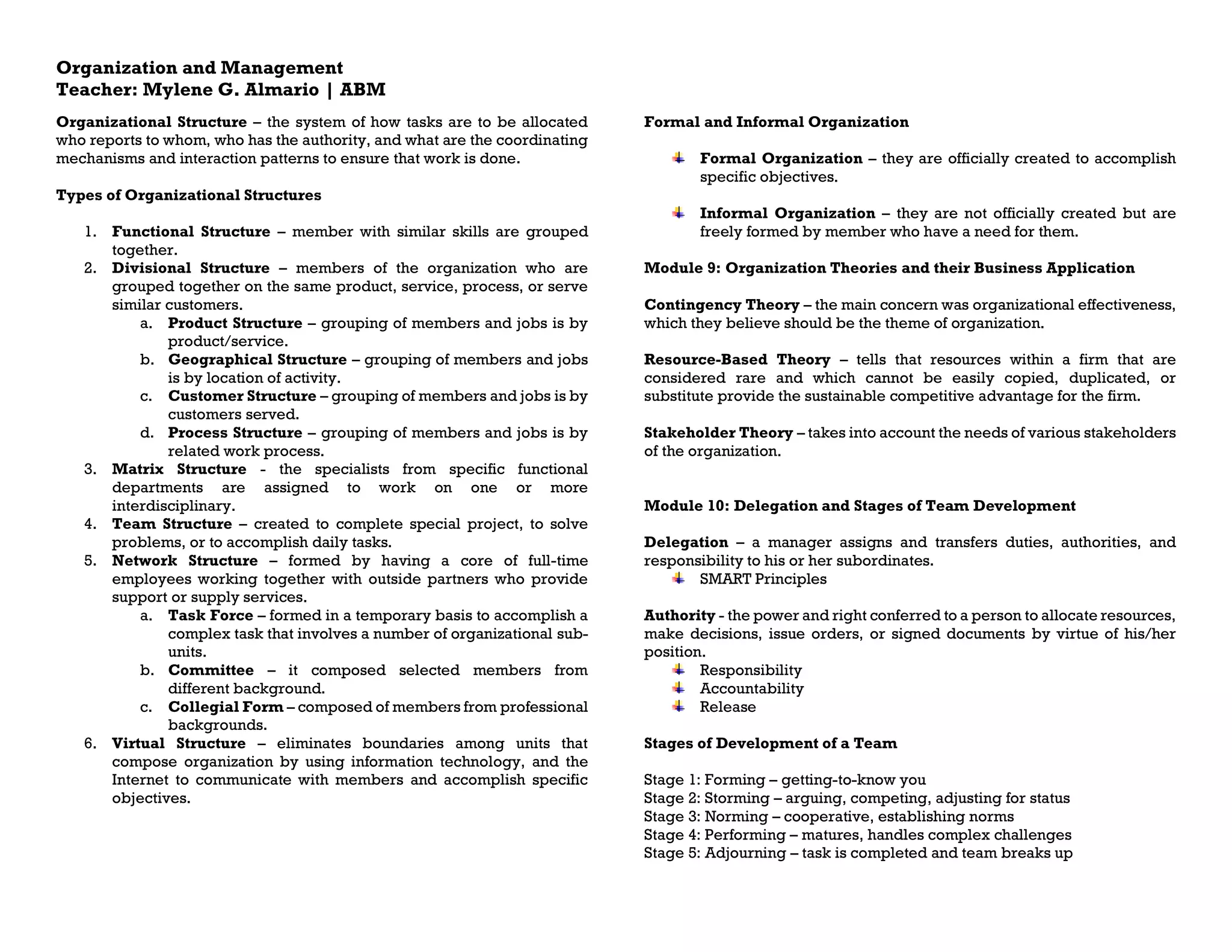 Organization and management | PDF