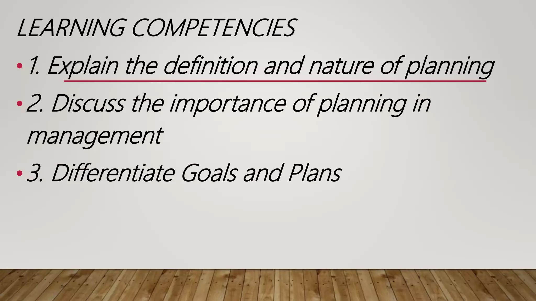 Organization and management planning | PPTX