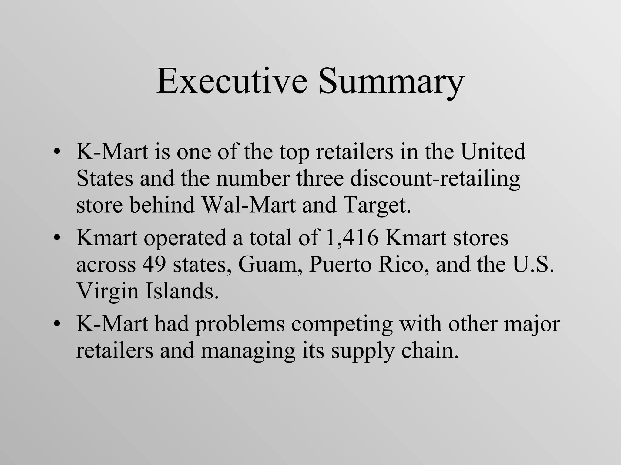 Organization And Management Kmart | PPT