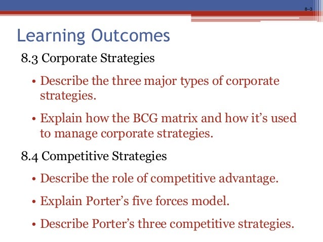 Organization and Management Robbins & Coulter Chapter 8: Strategic Ma…