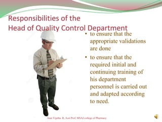 Organization and personnel (QUALITY ASSURANCE).pdf | Manufacturing ...