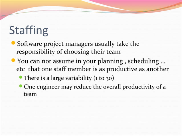 Organization and team structures | PPT | Programming Languages | Computing