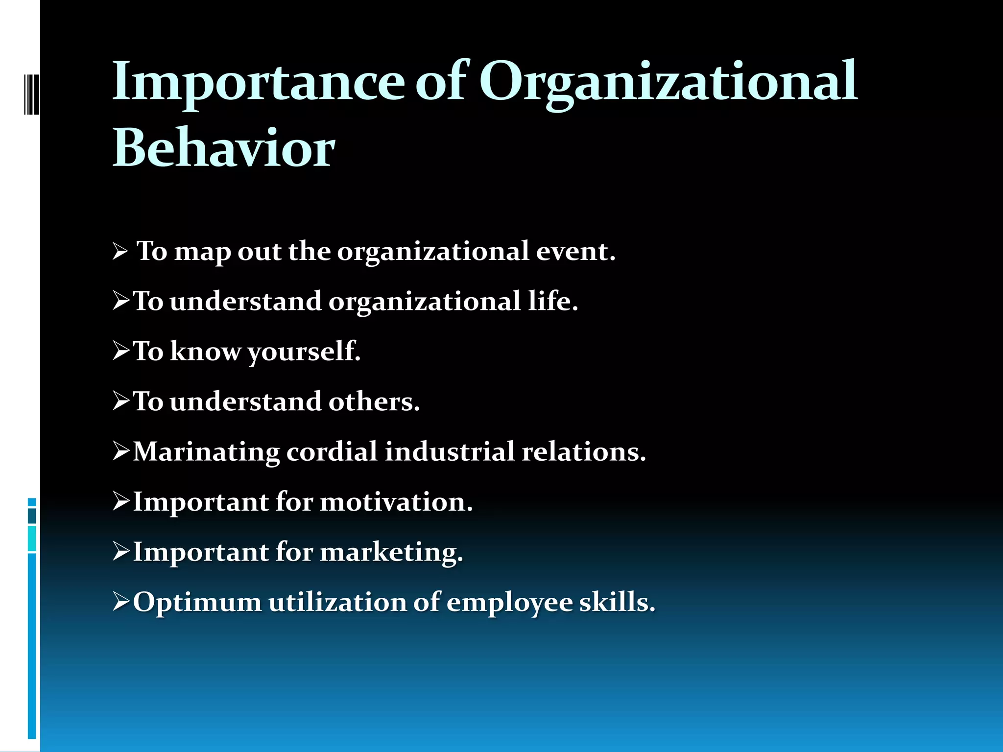 Organization behavior | PPTX