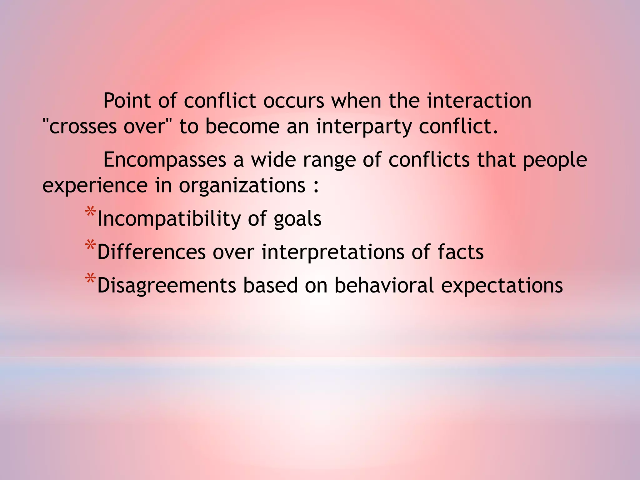 Organization Behavior - Ch 14 Conflict & Negotiation | PPTX