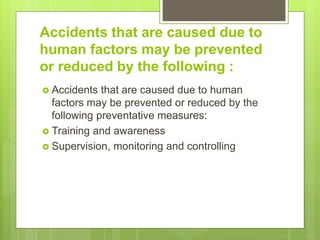 Organization behavioral human factors contributing to accident ...