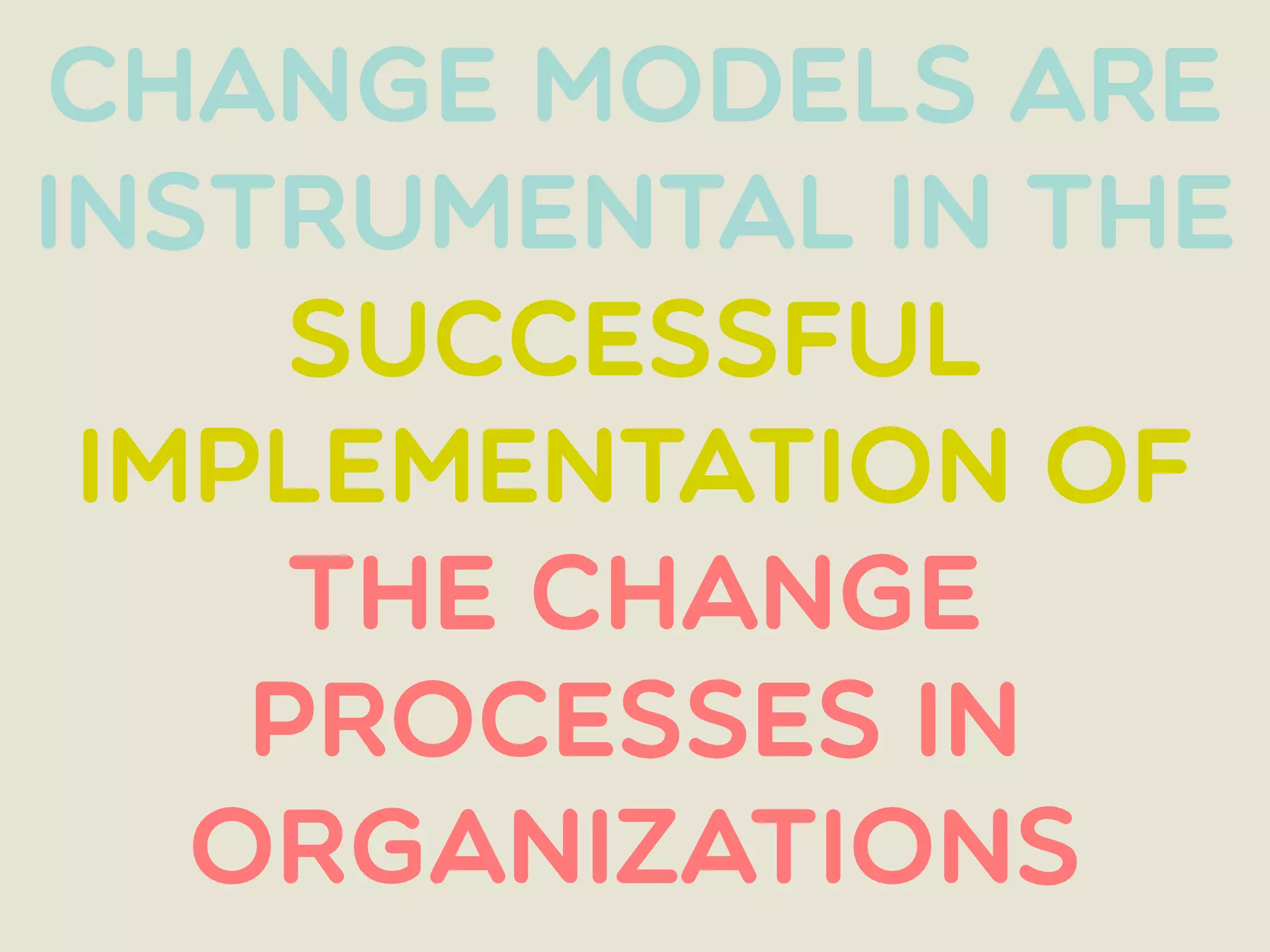 Organization change mgmt models | PDF