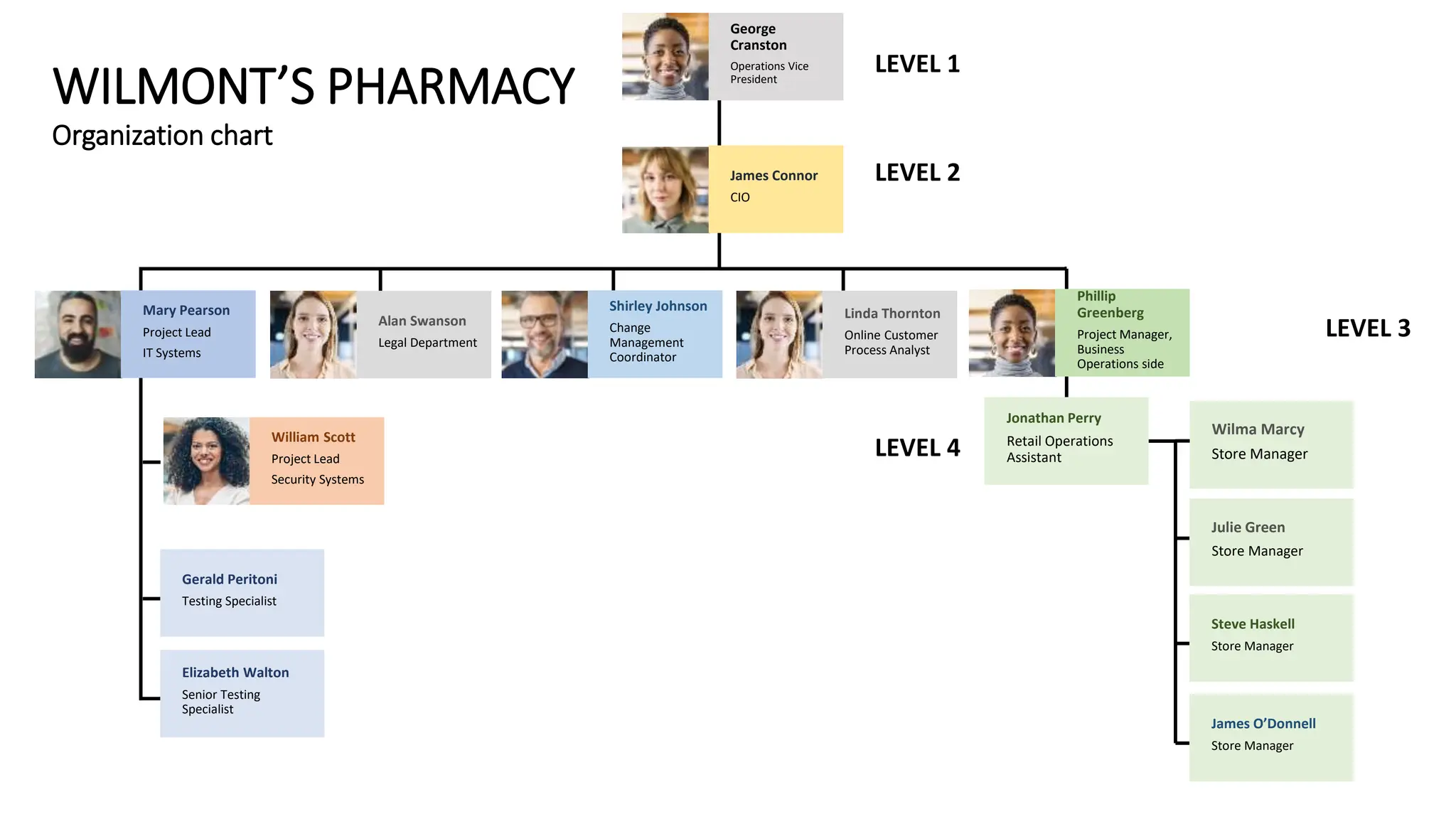Organization Chart - Wilmont's Pharmarcy & DroneTech.pptx