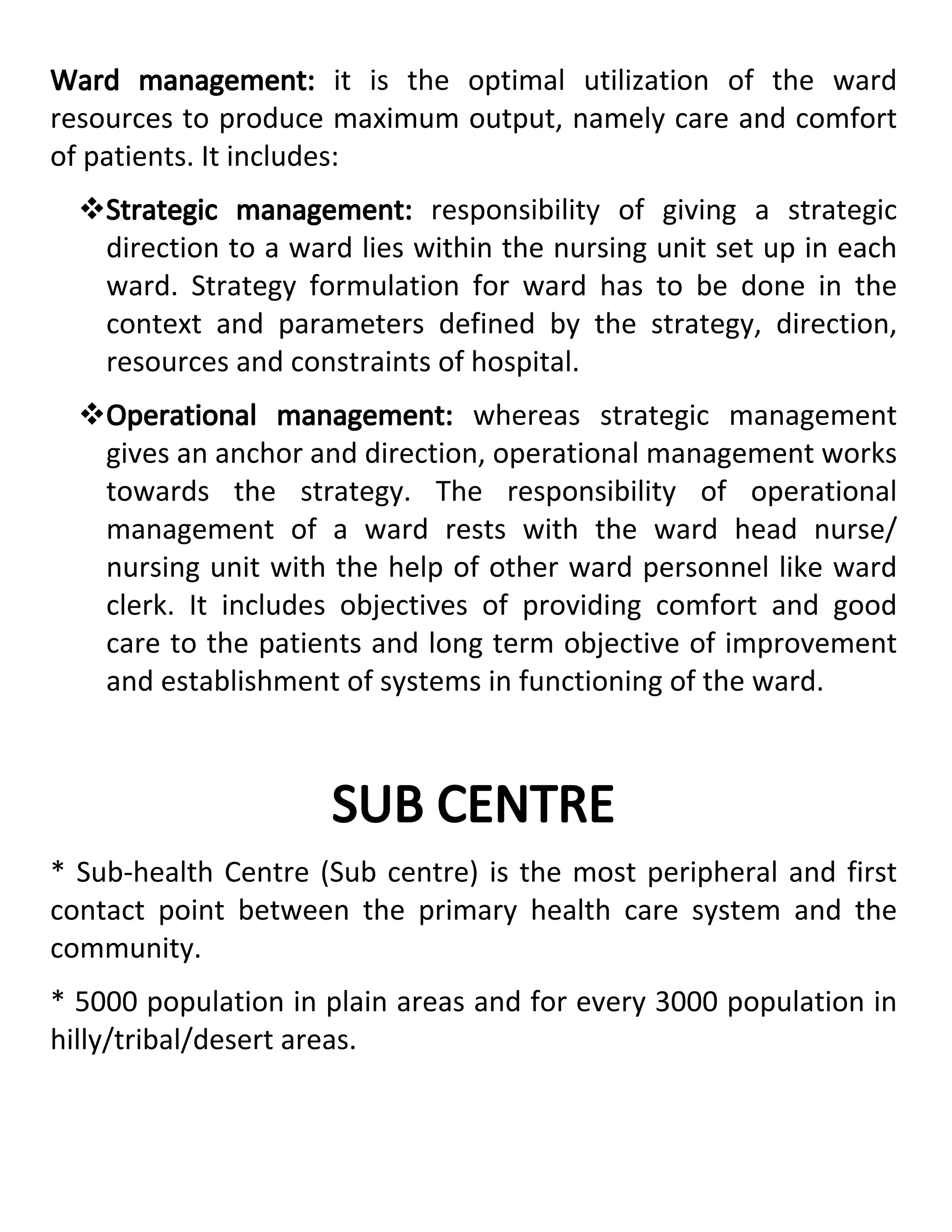 Organization chart of hospital,ward,phc,sc pdf merged | PDF