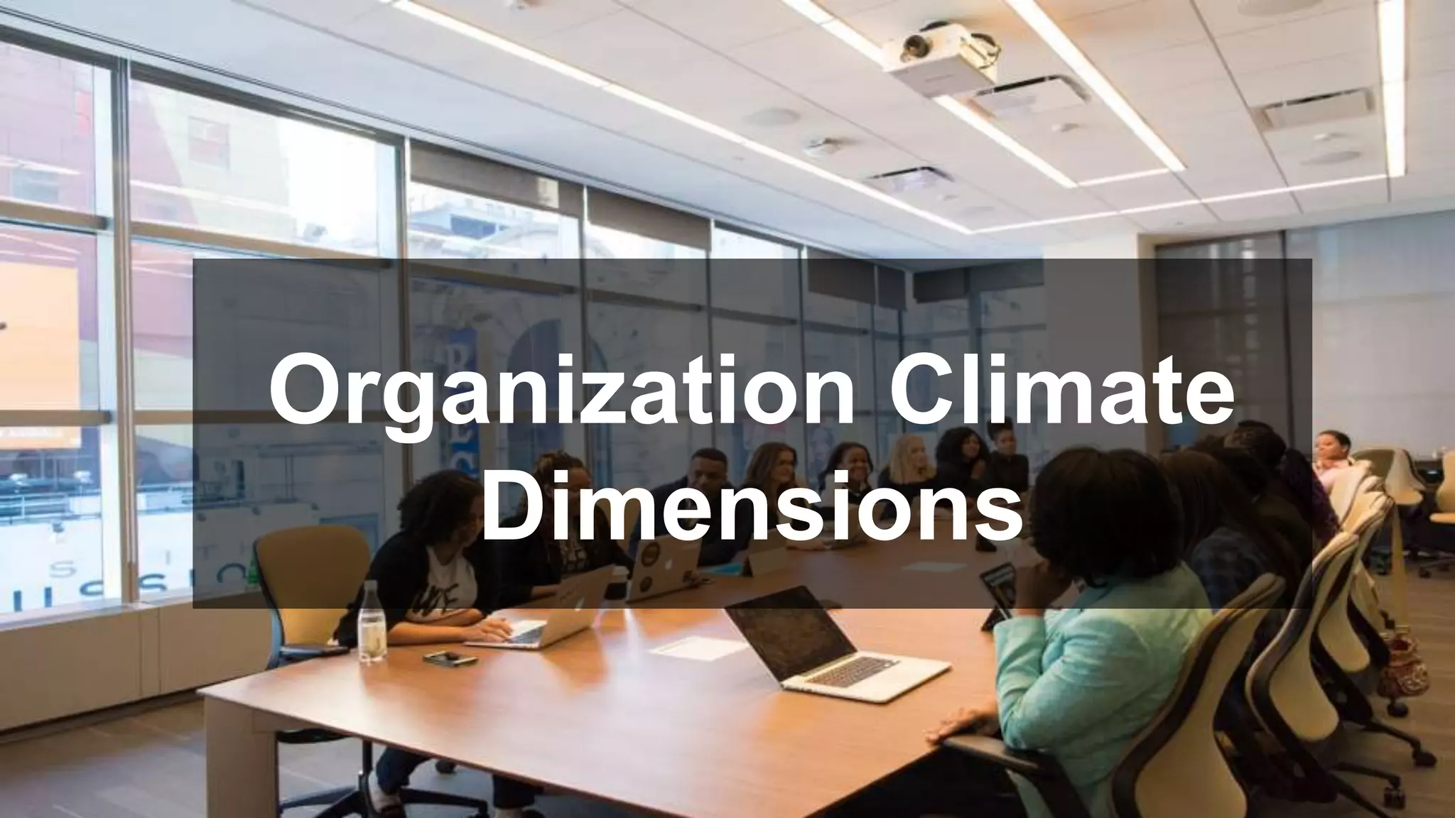 Organization climate dimensions - Leadership and Teamwork | PPTX