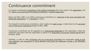 Organization Commitment | PPT