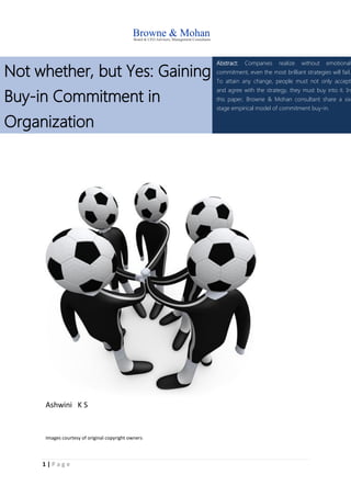 Gaining Buy-in Commitment in Organization | PDF
