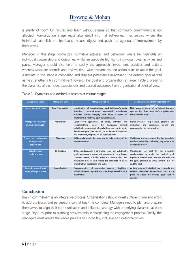 Gaining Buy-in Commitment in Organization | PDF