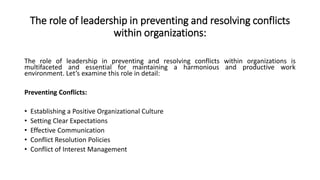 Organization & Conflict Management.pptx | Career Advice | Careers