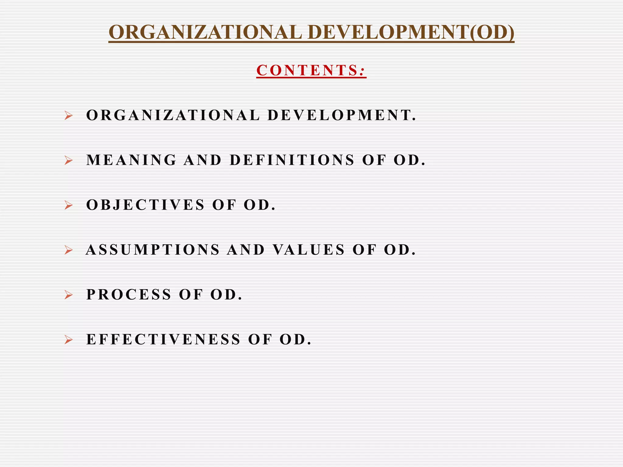 Introduction to organisational development | PPTX