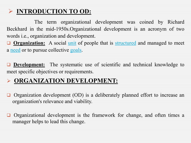 Organization development | PPT