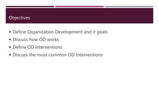 Organization development | PPTX