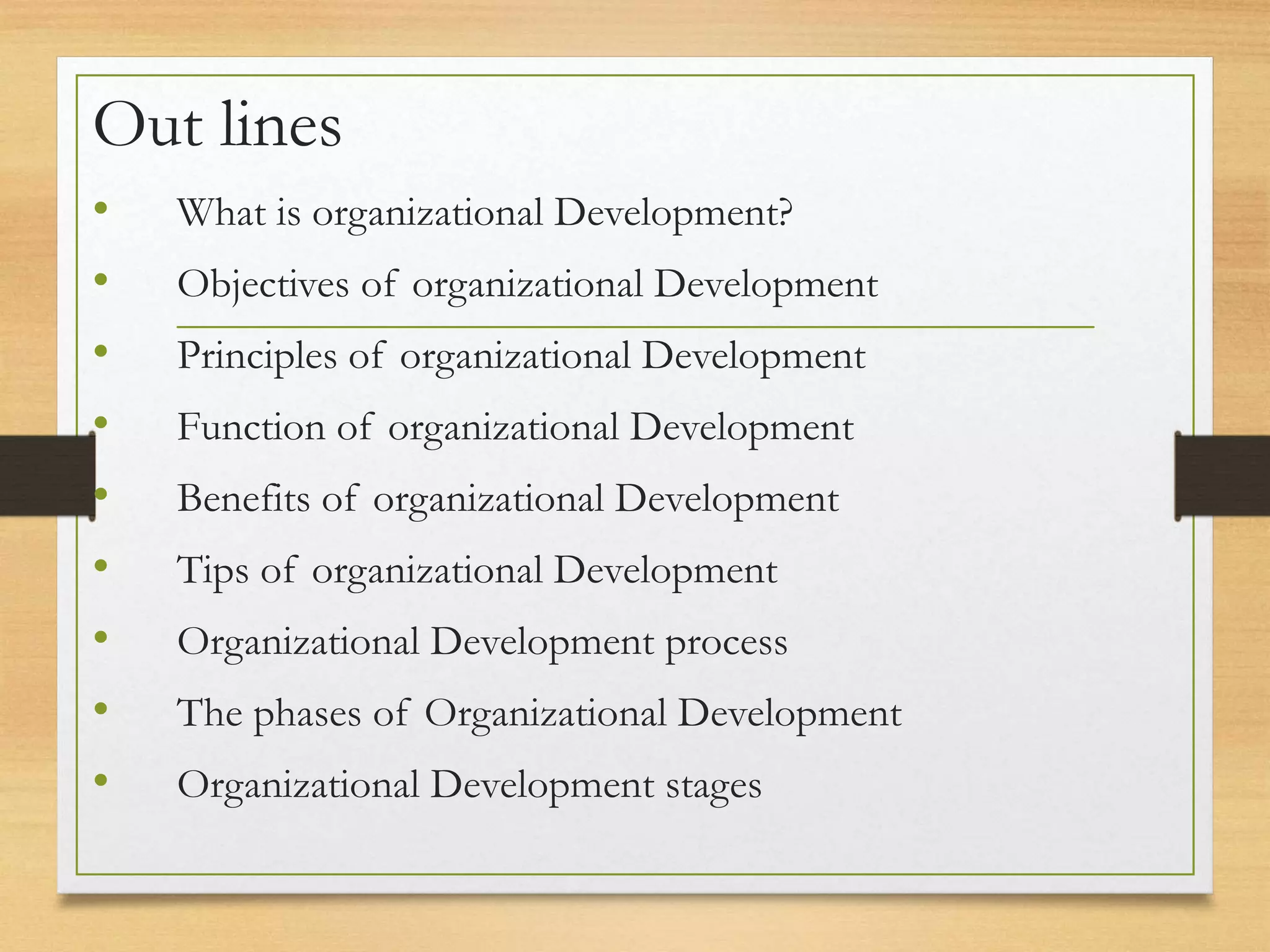 Organization development | PPTX