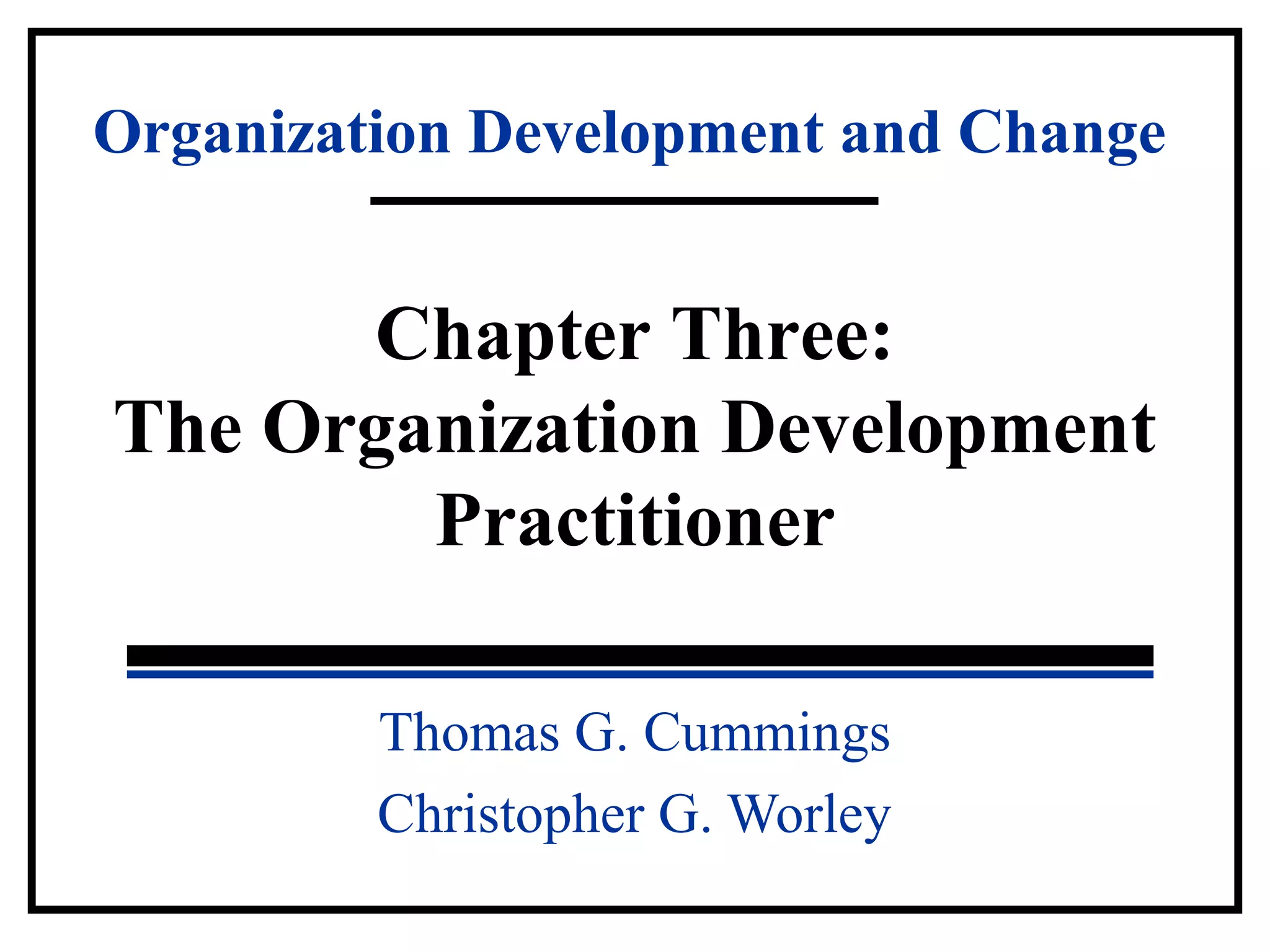 Organization development and change | PPT