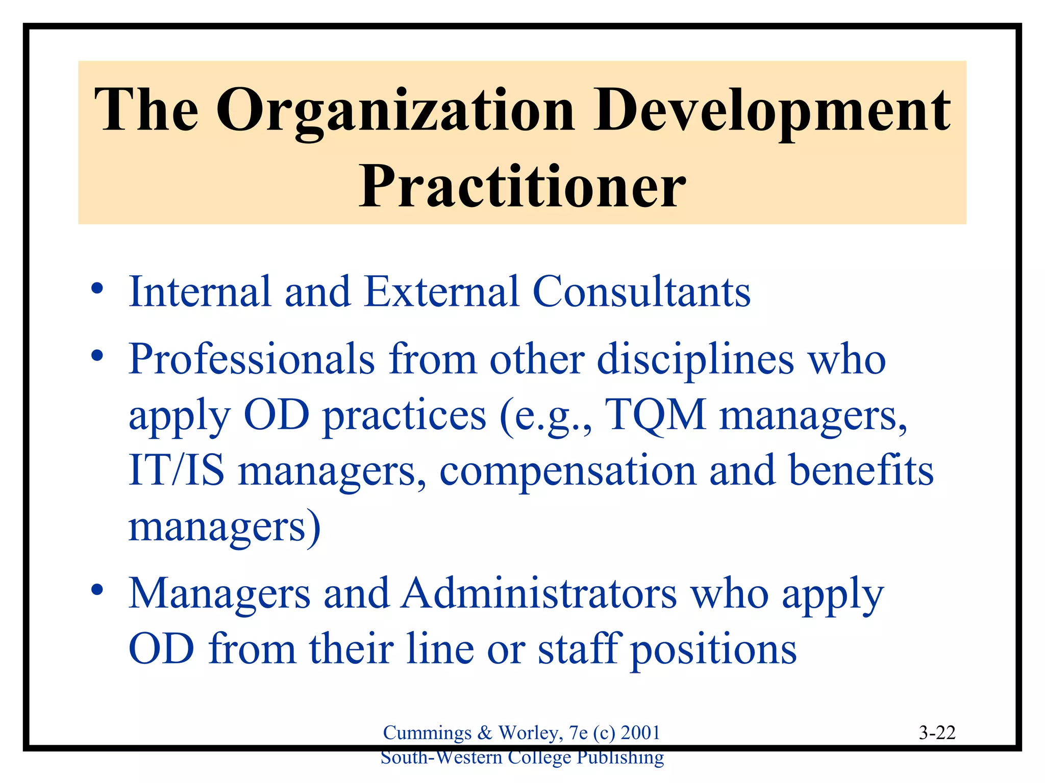 Organization development and change | PPT