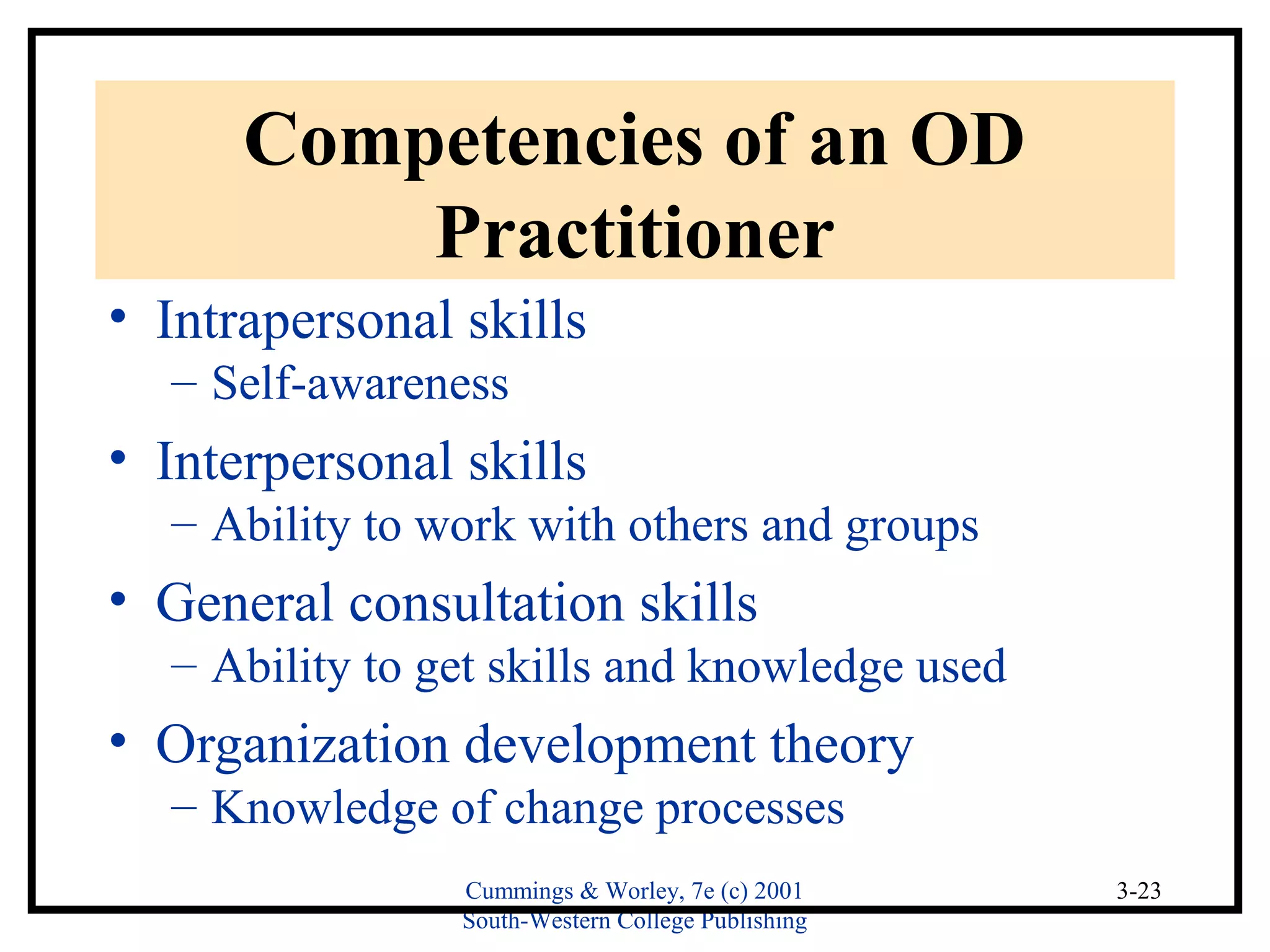 Organization development and change | PPT