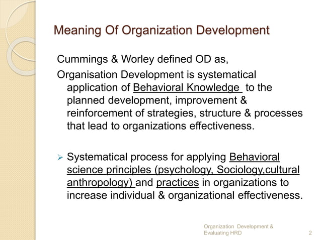 Organization development by paritosh | PPT