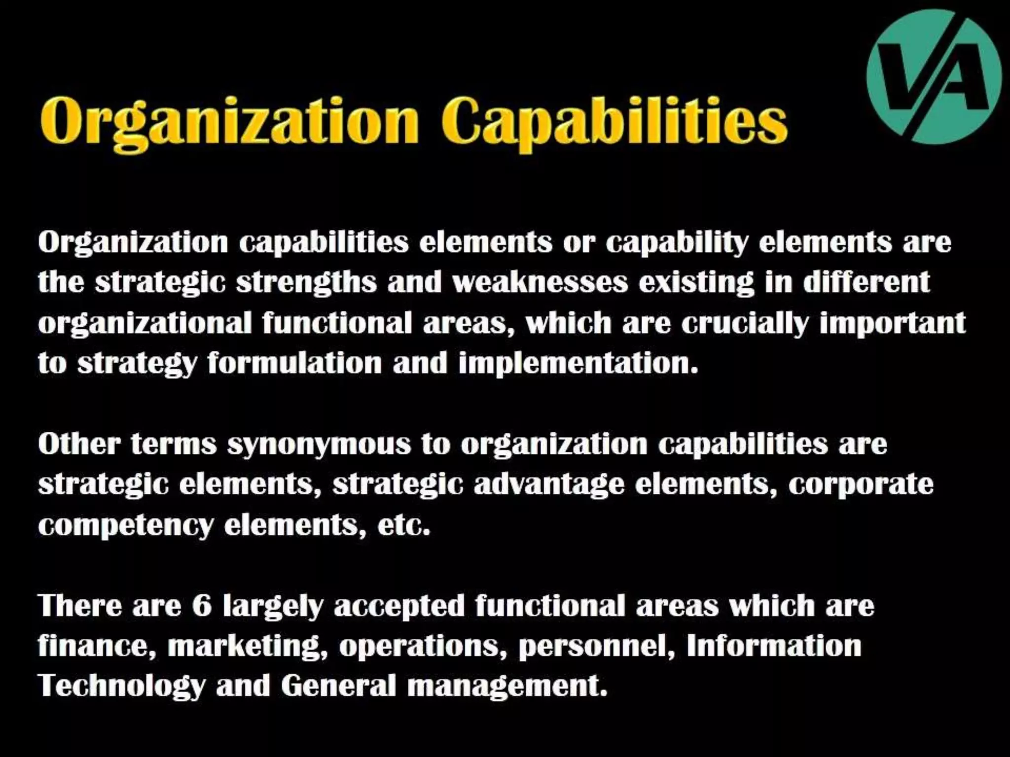 Organizational Capability Elements | PPTX
