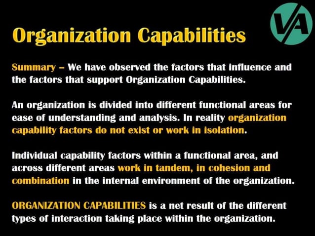 Organizational Capability Elements | PPTX