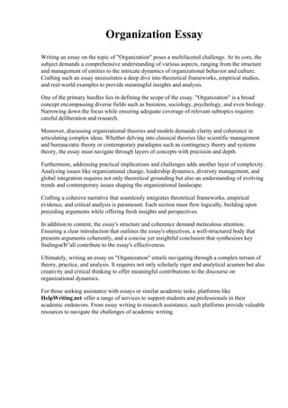 Organization Essay.pdf