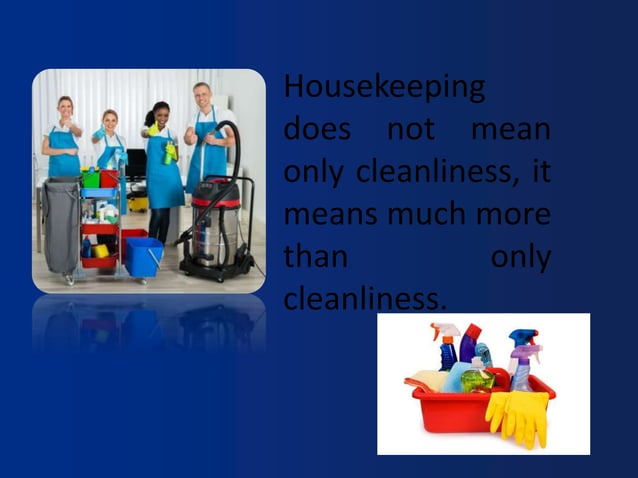 Organization housekeeping management | PPT | Business | Business and ...