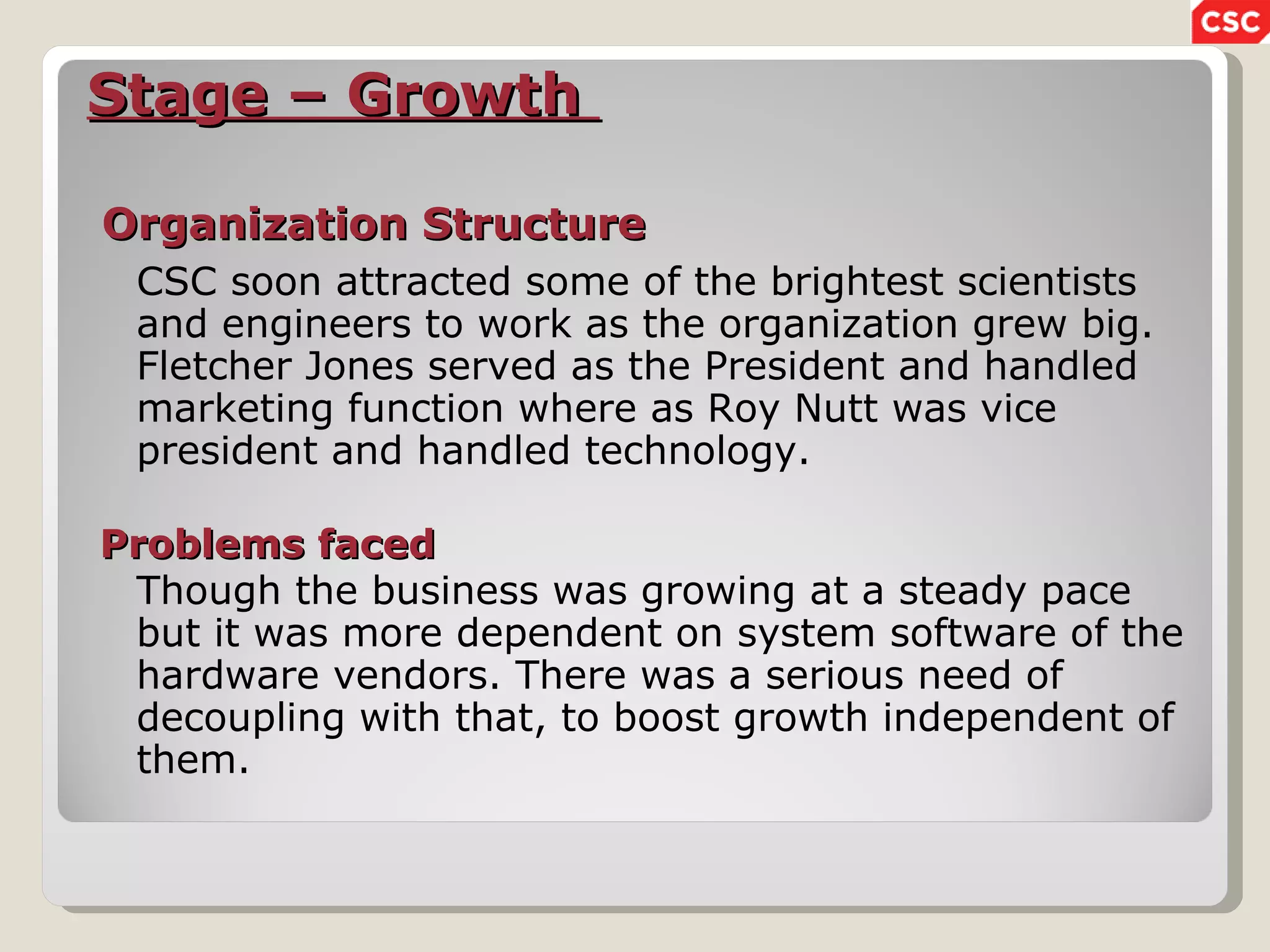 Organization life cycle csc | PPT