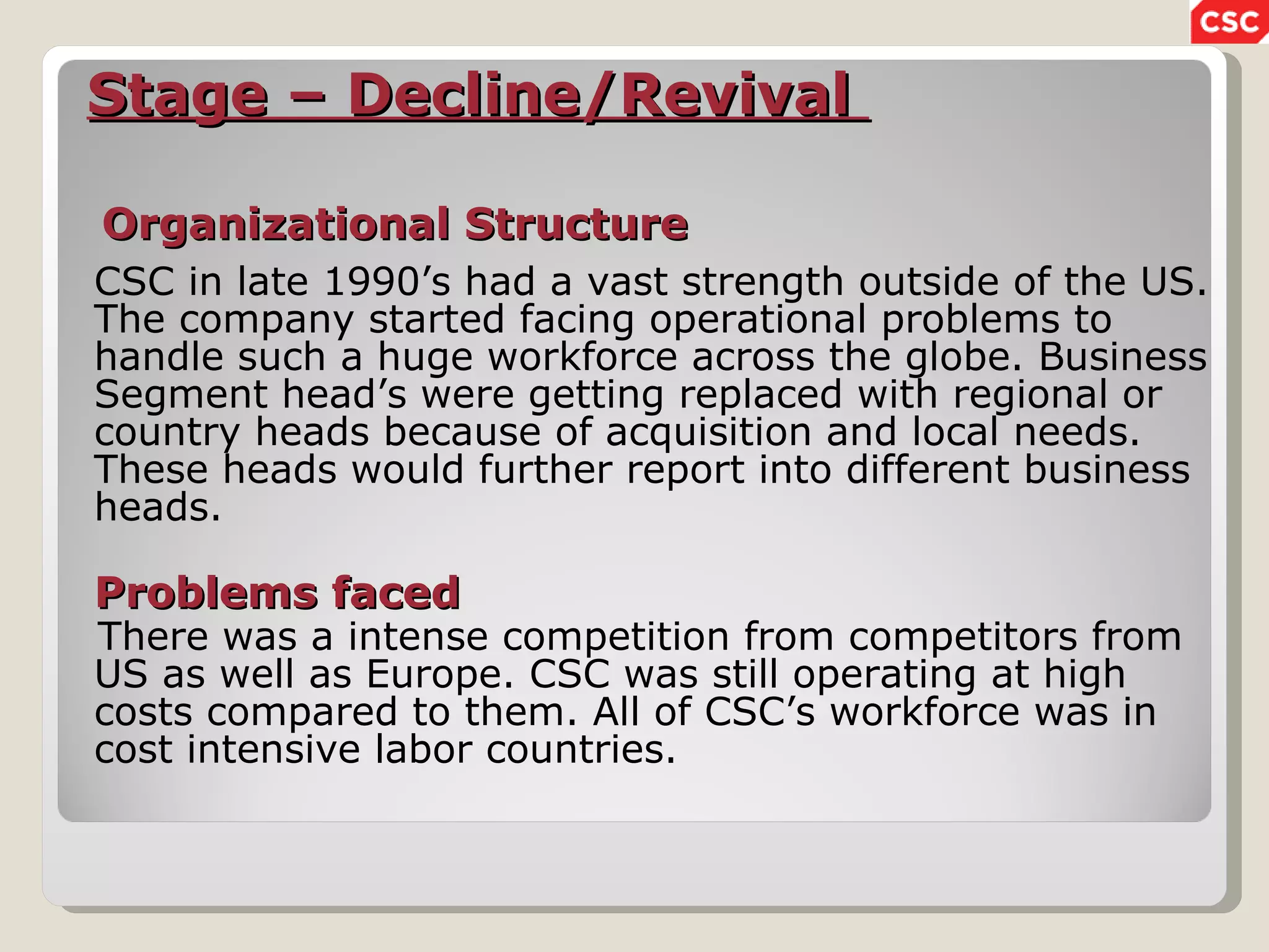 Organization life cycle csc | PPT