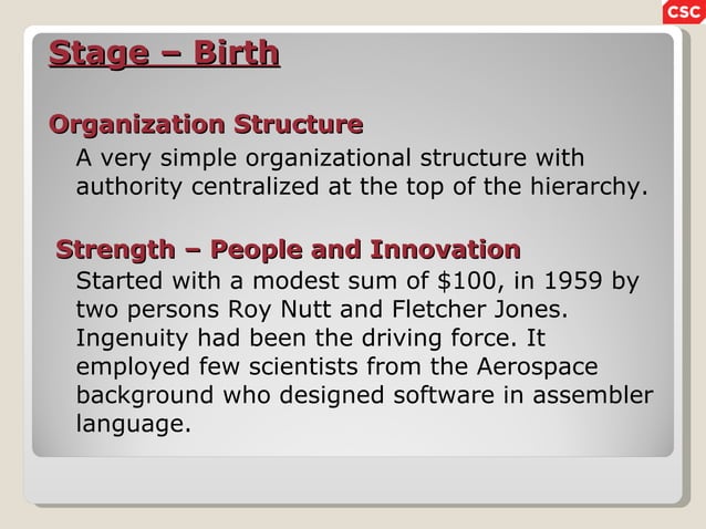 Organization life cycle csc | PPT