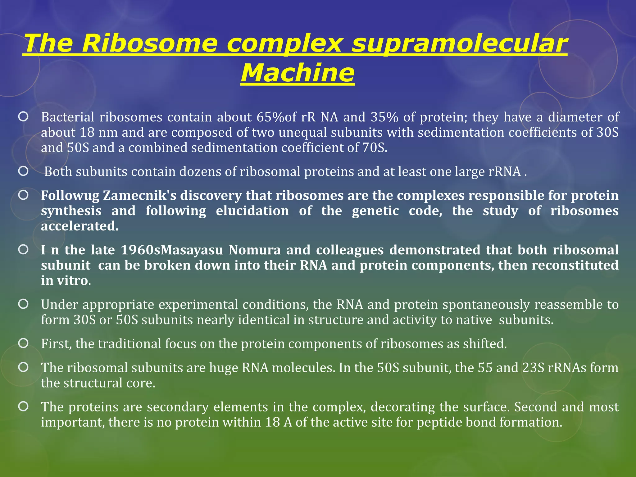 Organization macromolecule complex | PPTX