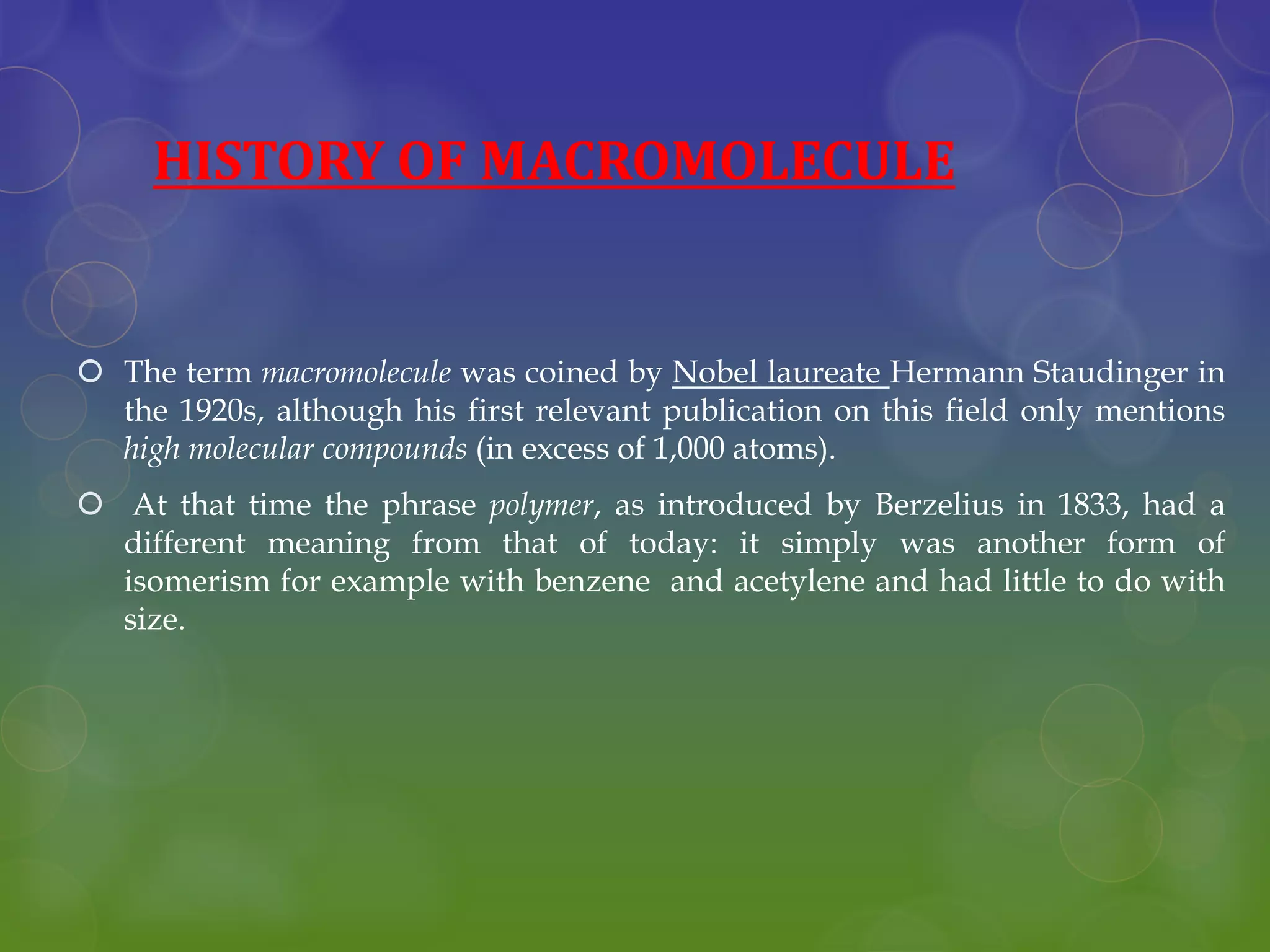 Organization macromolecule complex | PPTX