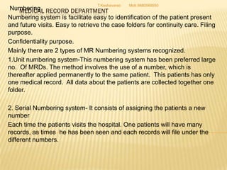 Organization & management of mrd part 3 | PPTX