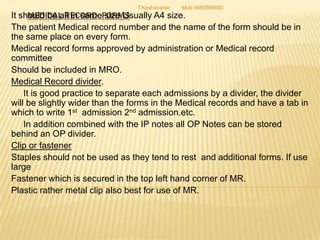 Organization & management of mrd part 3 | PPTX