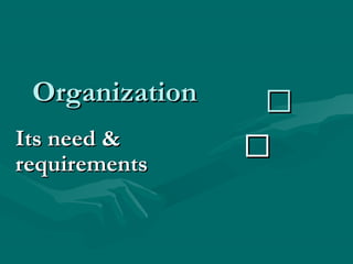 Organization needs and requirements | PPT