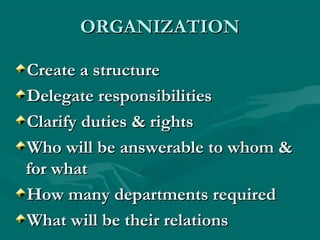 Organization needs and requirements | PPT | Islam | Religion & Spirituality