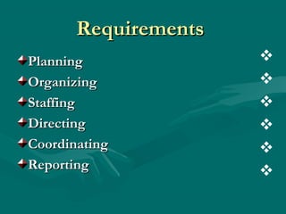 Organization needs and requirements | PPT
