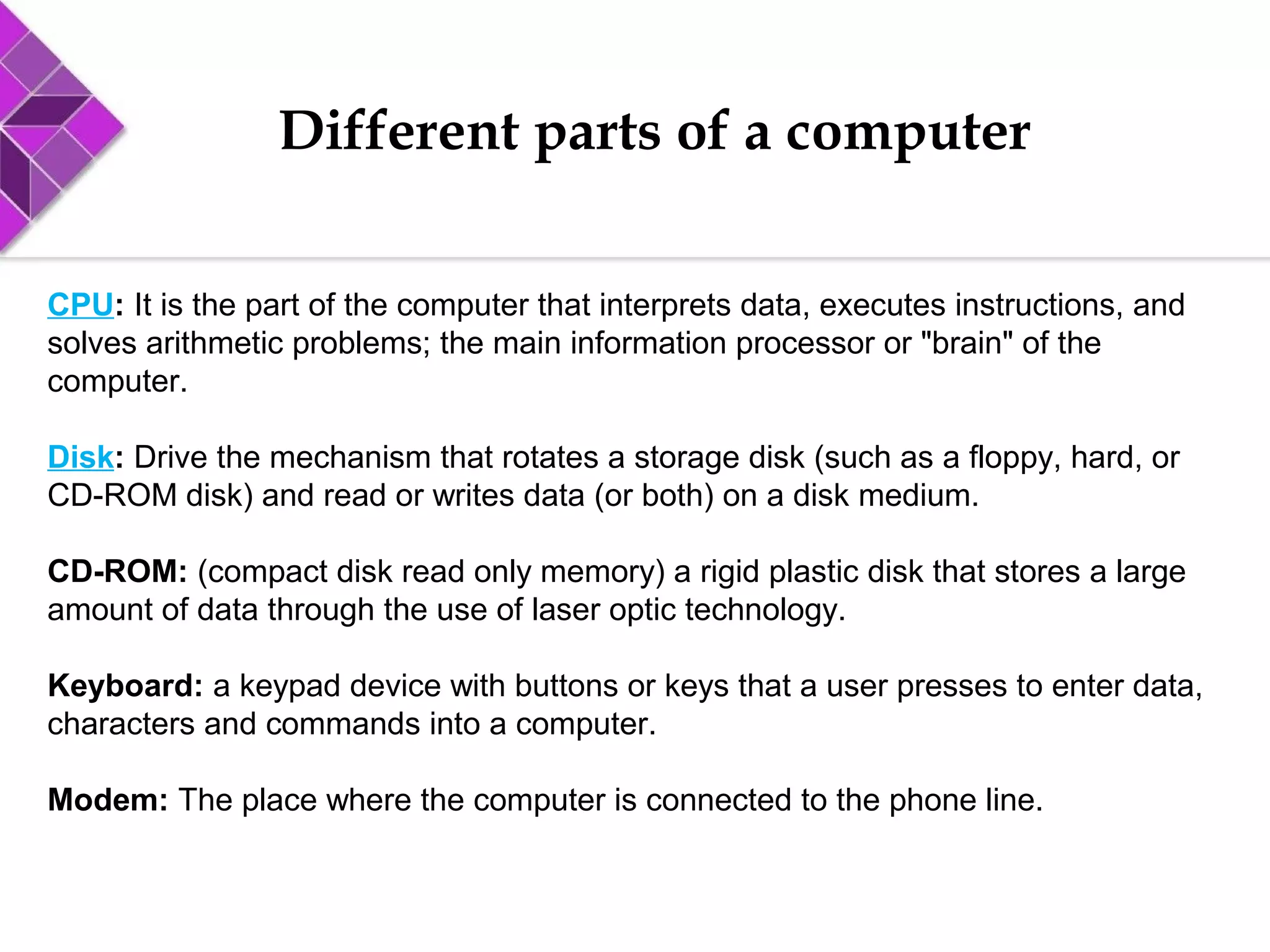 Organization of a computer | PPT