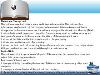 Organizationofacomputer and components | PPT