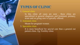 Role of community health nursing in Organization of clinics and camps ...