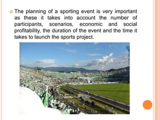 Organization of events sporting | PPT