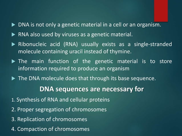 Organization of genetic material on chromosome | PPT