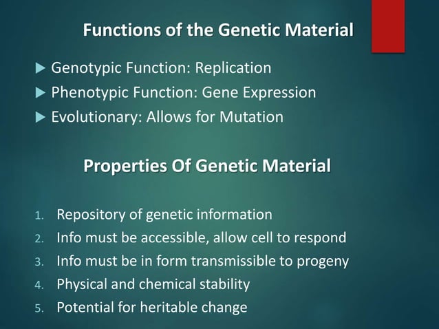 Organization of genetic material on chromosome | PPTX